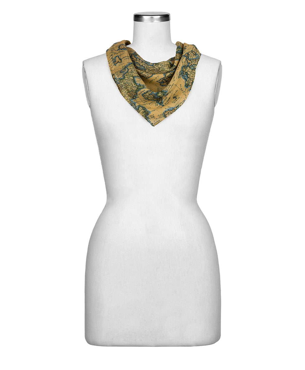 Square Scarf - European Map – Patricia Nash