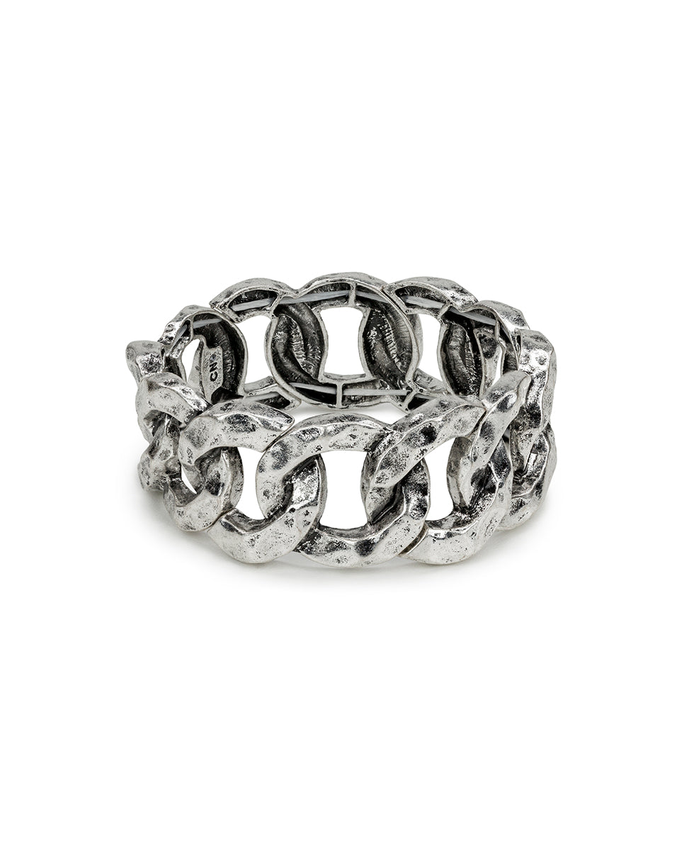 Stretch Link Bracelet - Hammered Link – Patricia Nash