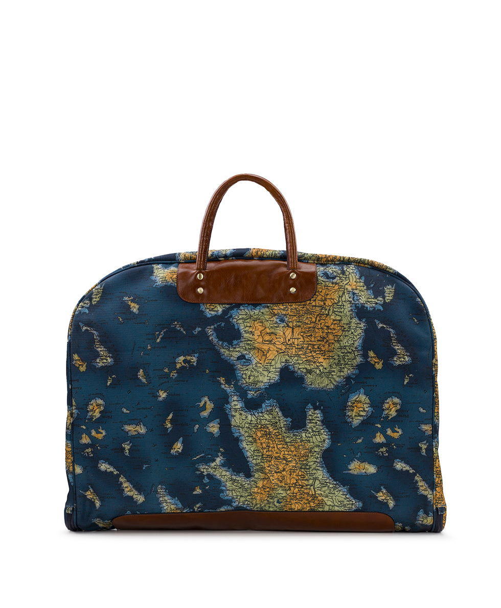Louiza Carry On - Woven Poly ‑ Greek Map – Patricia Nash