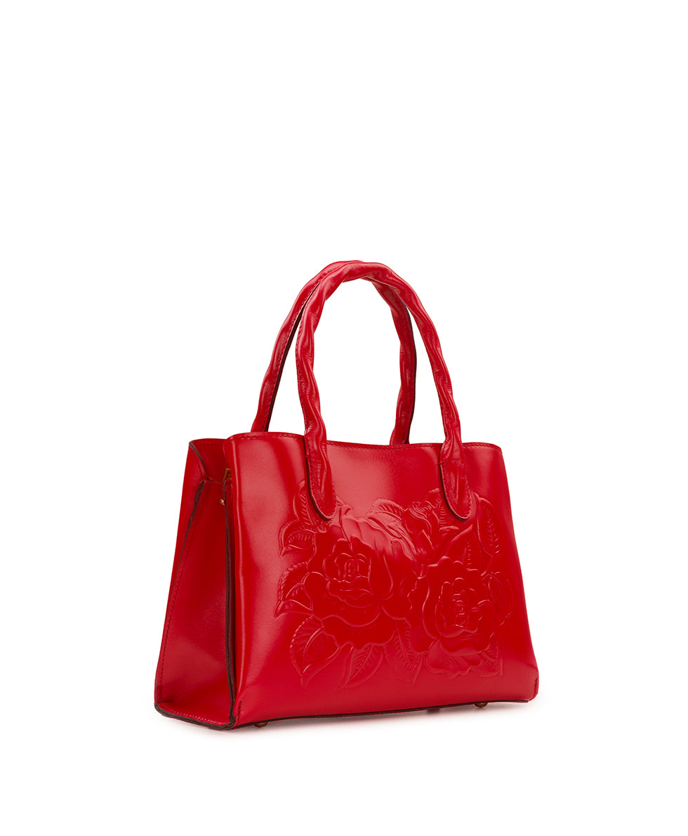 Genovese Satchel - Vintage Veg Tan Rose Tooled – Patricia Nash
