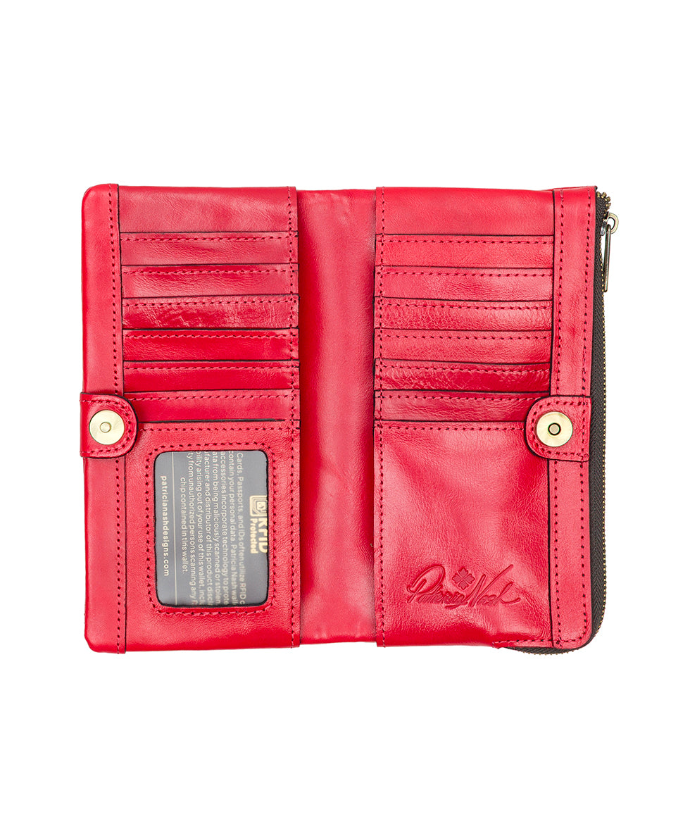 Prassa Wallet - Parisian Floral Tooled – Patricia Nash
