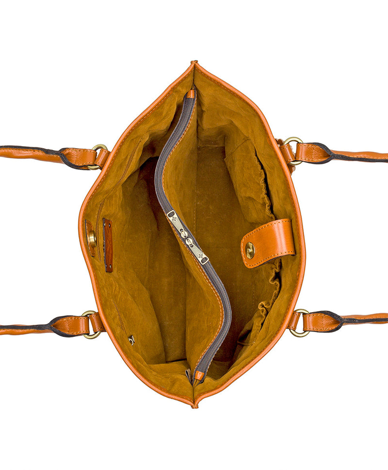 Adeline Tote - Burnished Cutout Tooled – Patricia Nash
